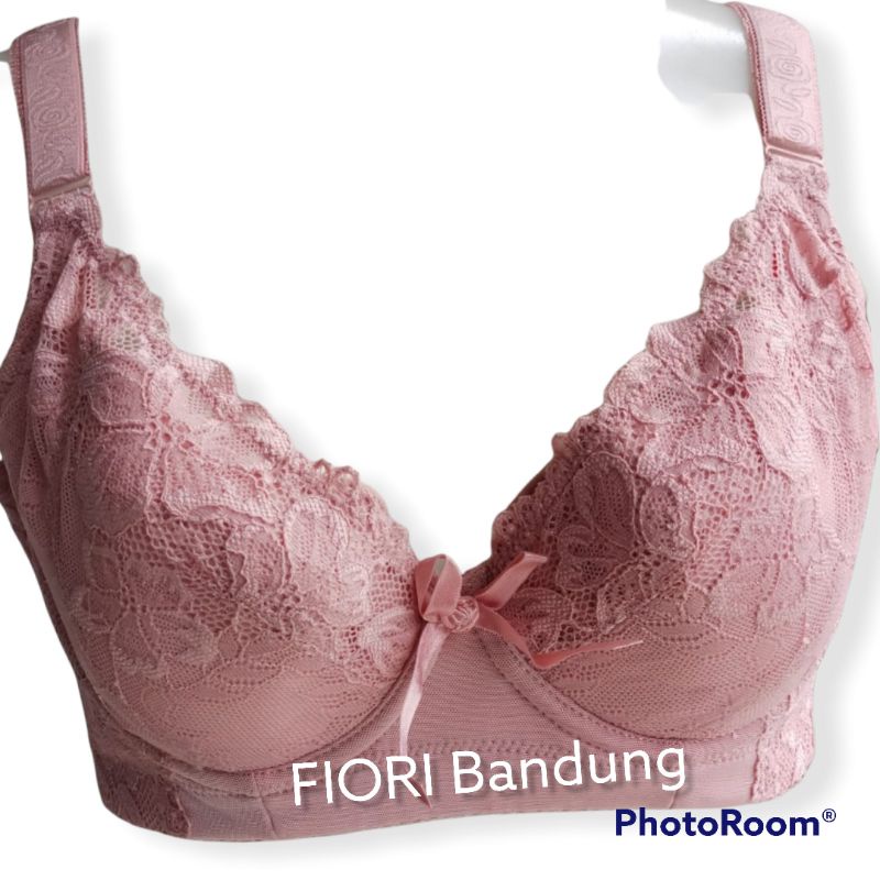 Jual FIORI Bra EDITA PINK | Bra Kawat Tanpa Busa Full Cup | Bra Kait 4 Untuk Payudara Besar ...