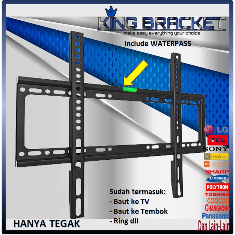 Jual FREE HDMI!! Bracket TV LED 32" s/d 60" Universal (ada Waterpas ...