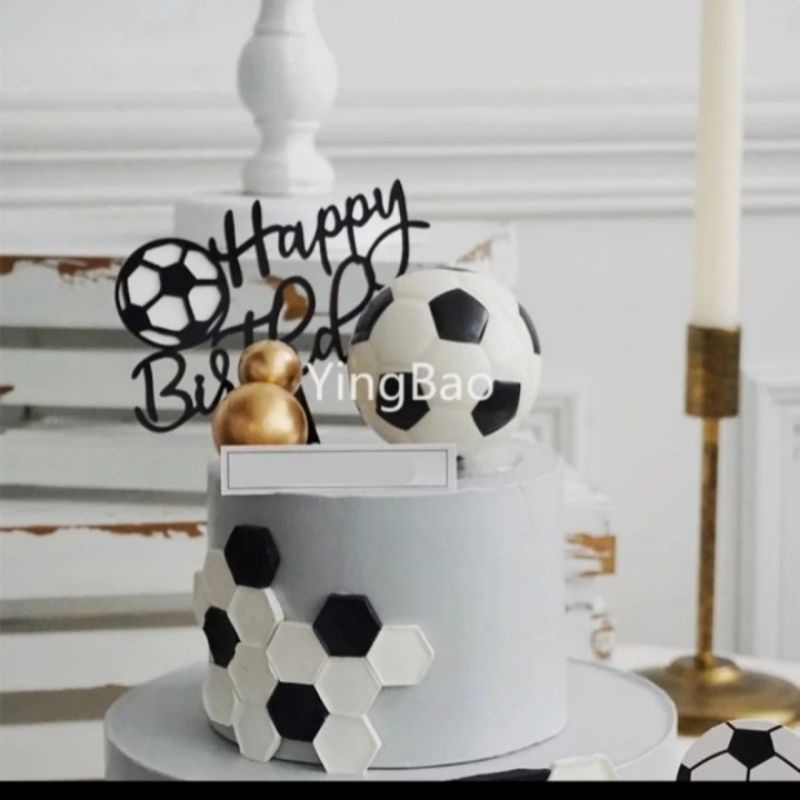 Jual Topper Bola,Hiasan kue Bola sepak,Topper Football topper cake kue ...