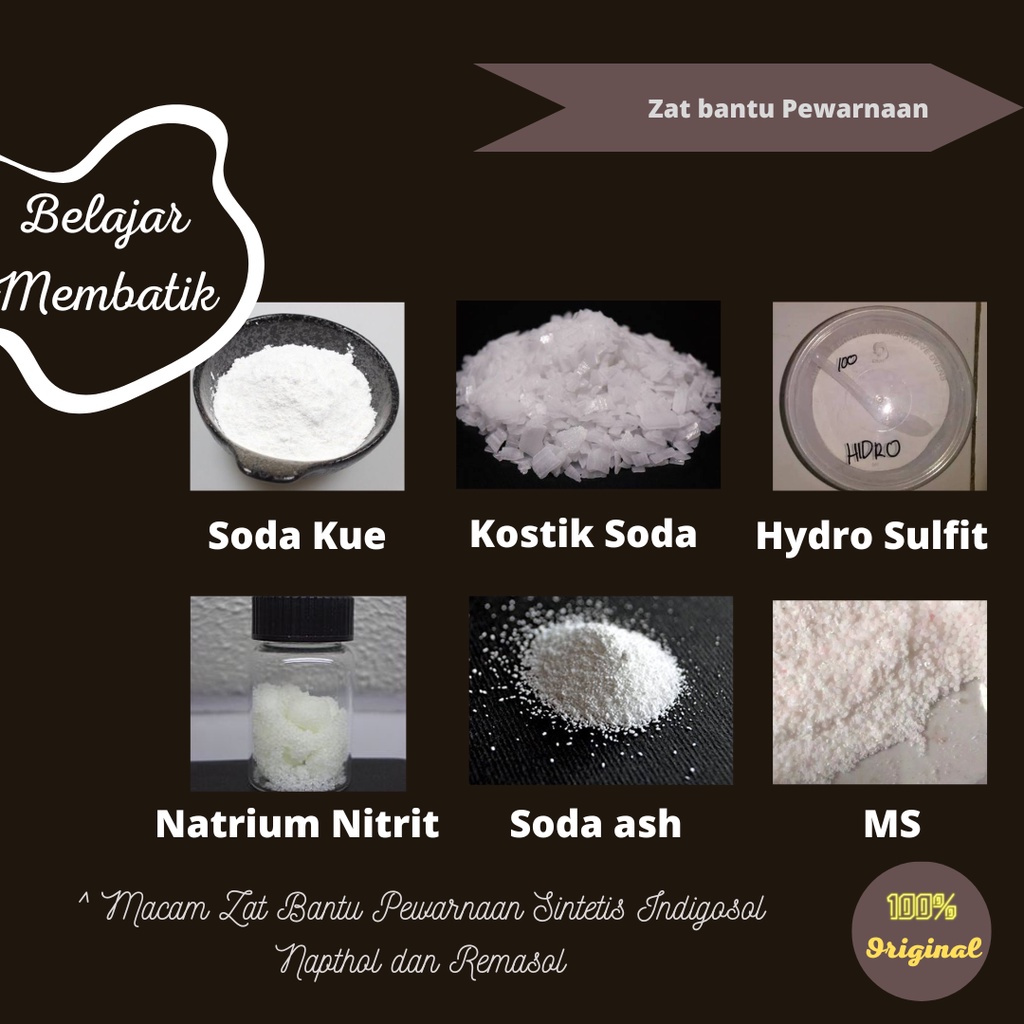 Jual Zat Bantu Bahan Pewarnaan Sintetis Batik Indigosol/Remasol/Naptol ...