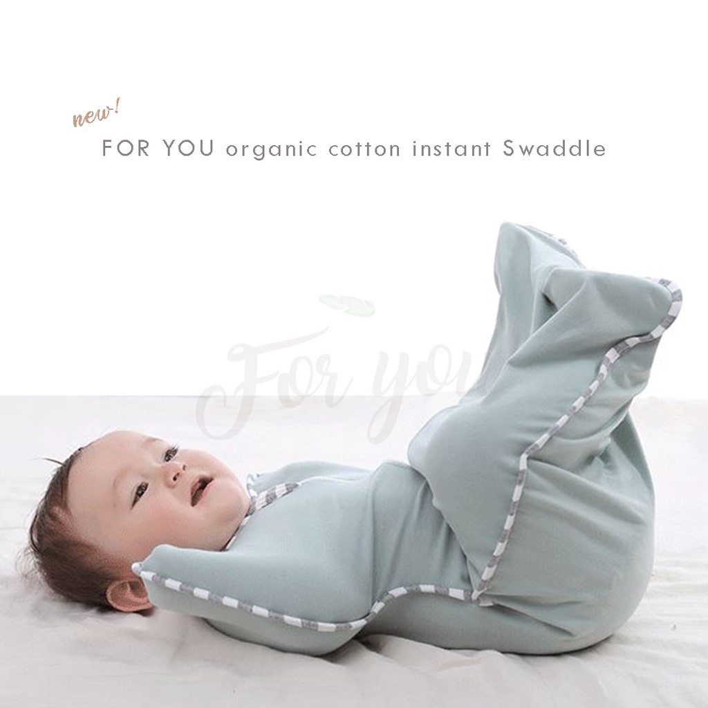 Jual FORYOU - Organic Cotton Instant Swaddle NEW BORN | Bedong Instan ...