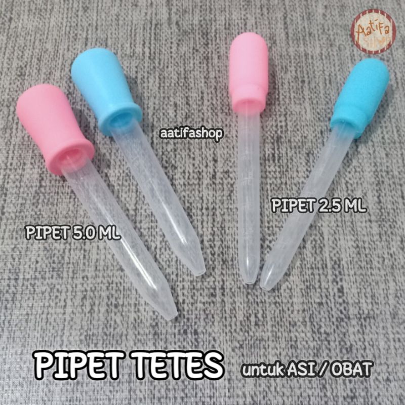 Jual Pipet Tetes 2,5 ml dan 5 ml | Pipet Obat | Pipet ASI Perah | Baby ...