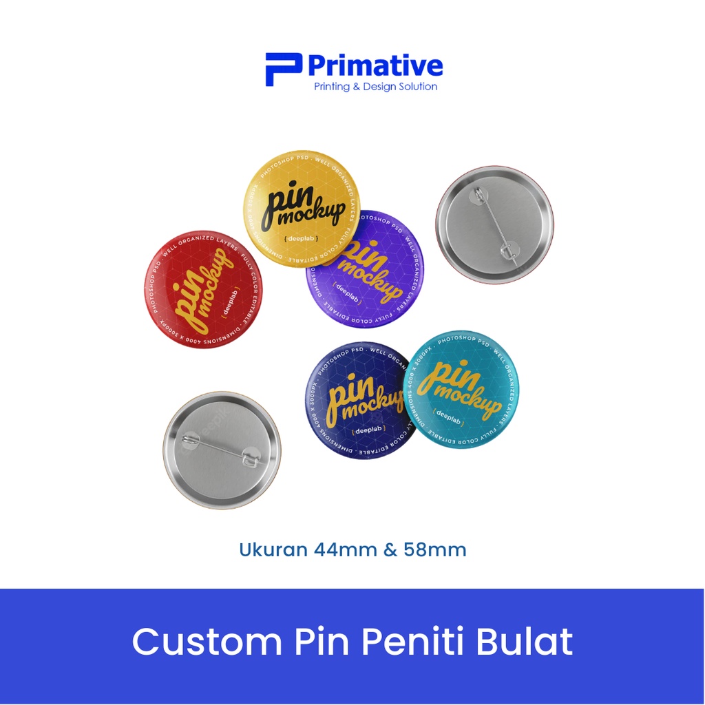 Jual PRIMATIVE - Cetak Pin Peniti Bulat Custom Gambar - Pin Peniti ...