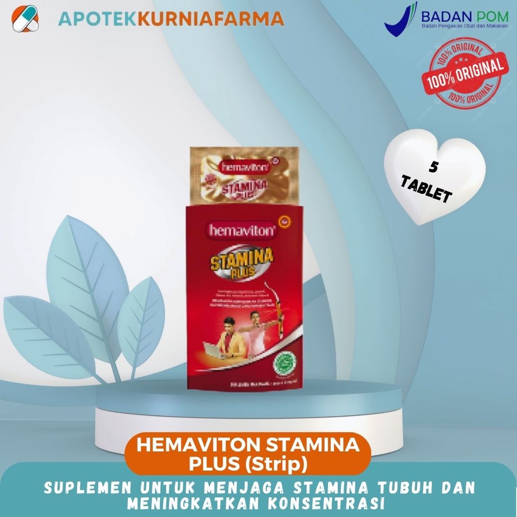 Jual Hemaviton Stamina Plus 5 Kapsul Suplemen Daya Tahan Tubuh ...