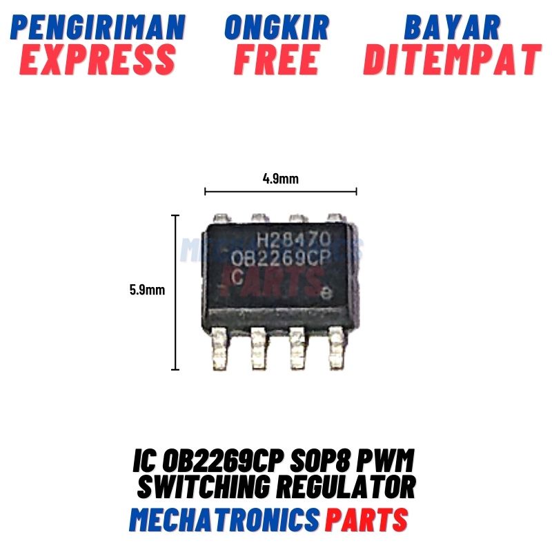 Jual IC OB2269CP SOP8 PWM Switching Regulator 2269 OB2269 8Pin | Shopee Indonesia