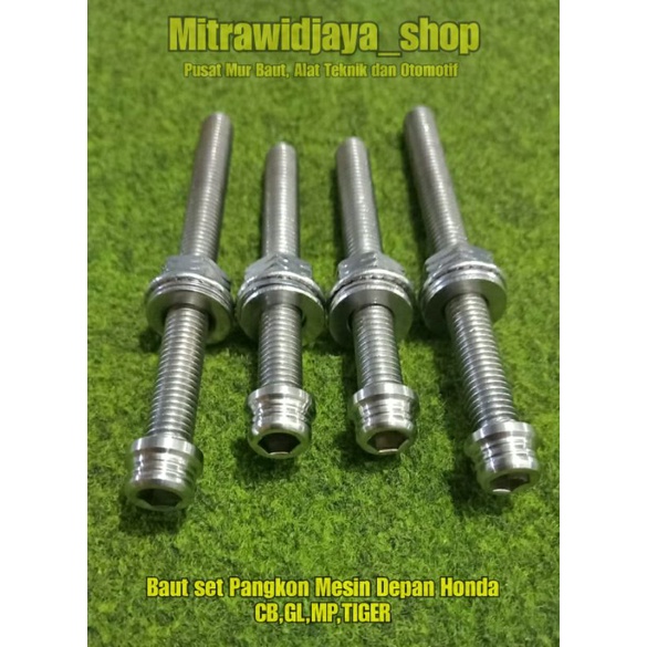 Jual Baut pangkon mesin depan baut L stainless dudukan mesin honda cb gl gl100 megapro tiger ...
