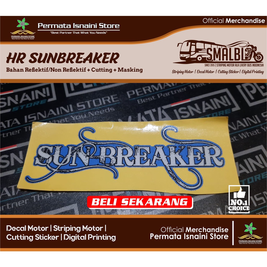 Jual Sticker Julukan Po Haryanto HR SUNBREAKER ala Bismania Reflektif ...