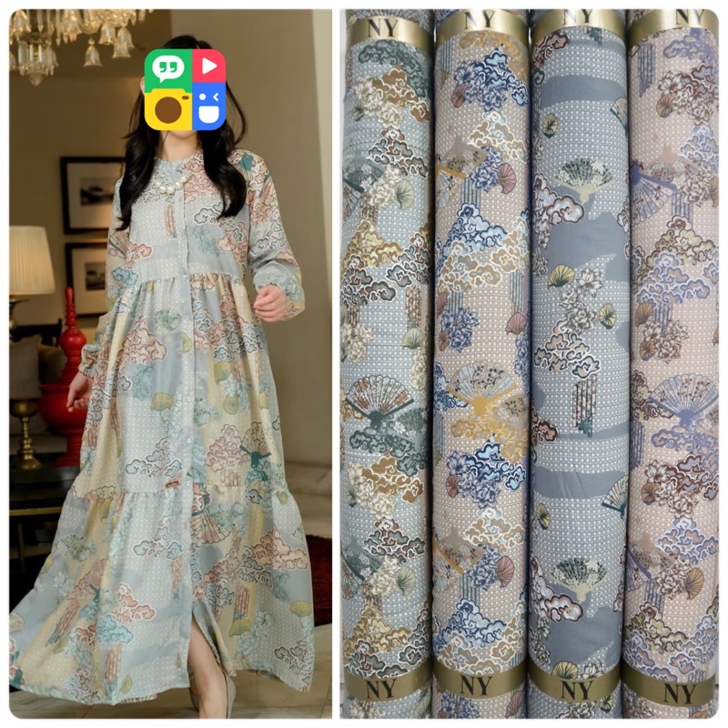 Jual kain bahan gamis branded || kain montana NY | Shopee Indonesia