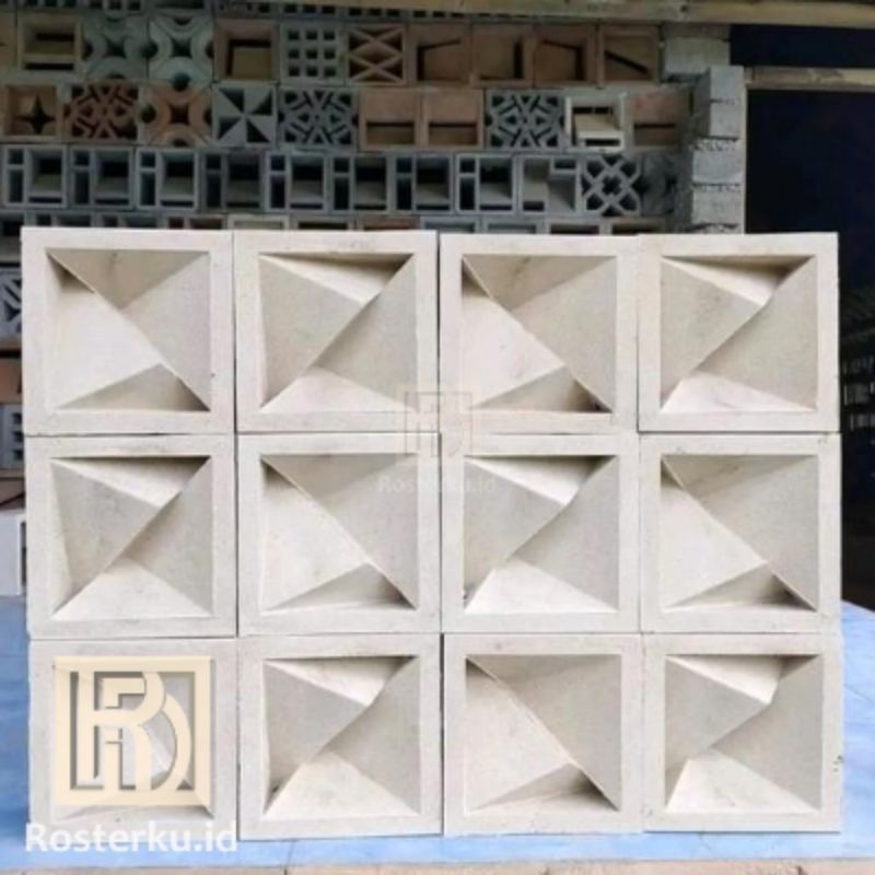 Jual paling keren!!! Roster beton minimalis motif durian dua muka ...