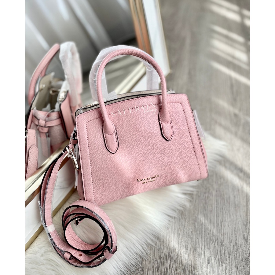 Jual Kate Spade Knott Mini Satchel / Coral Gable | Shopee Indonesia