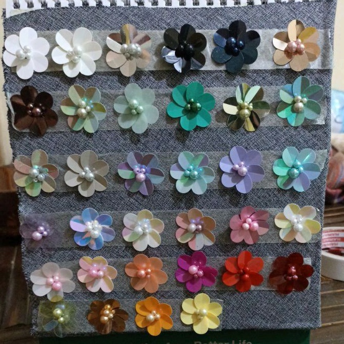 Jual Payet Bunga rangkai sequin | Shopee Indonesia