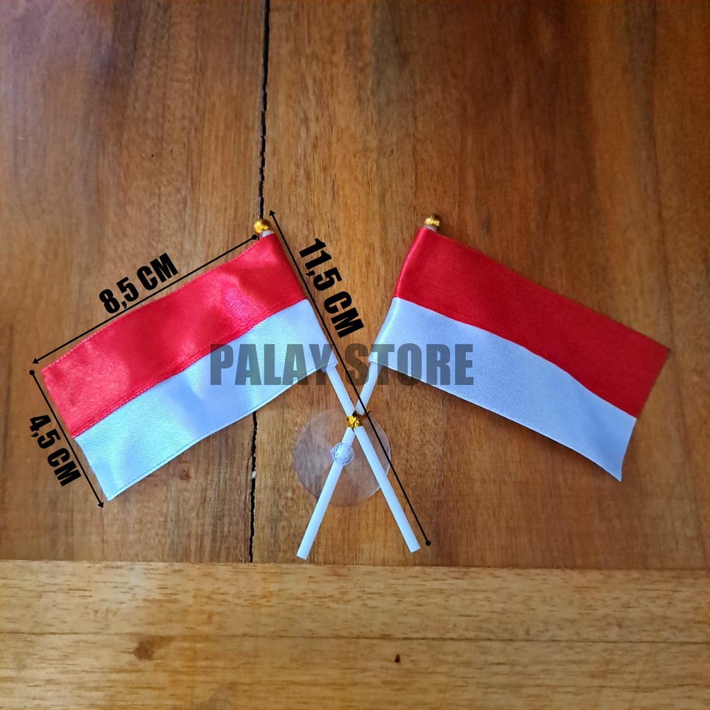 Jual BENDERA INDONESIA KACA MOBIL/RUMAH/KANTOR MINI MERAH PUTIH ...