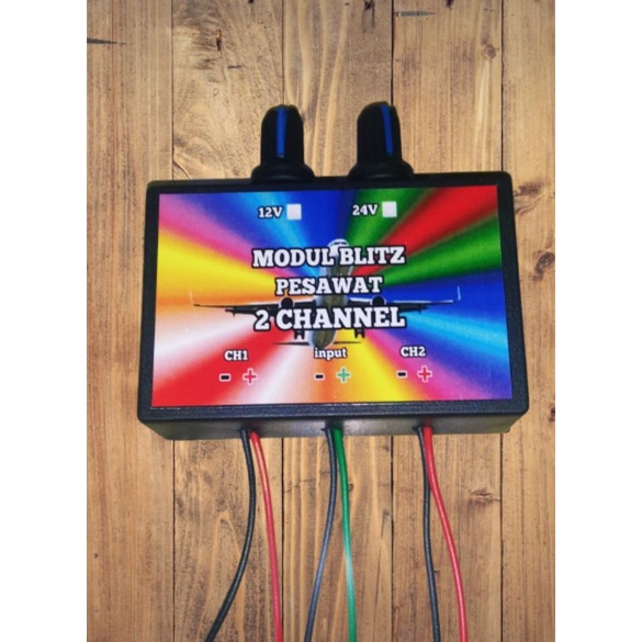 Jual Modul Blitz Pesawat 2 Channel dengan 2 potensio pengaturan Blitz ...