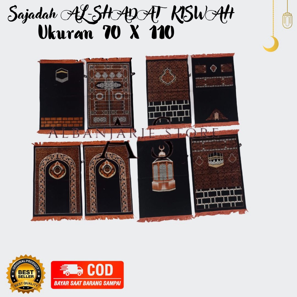Jual Original Kiswah Sejadah Turki Hitam Bulu Halus 70x110 Premium ...