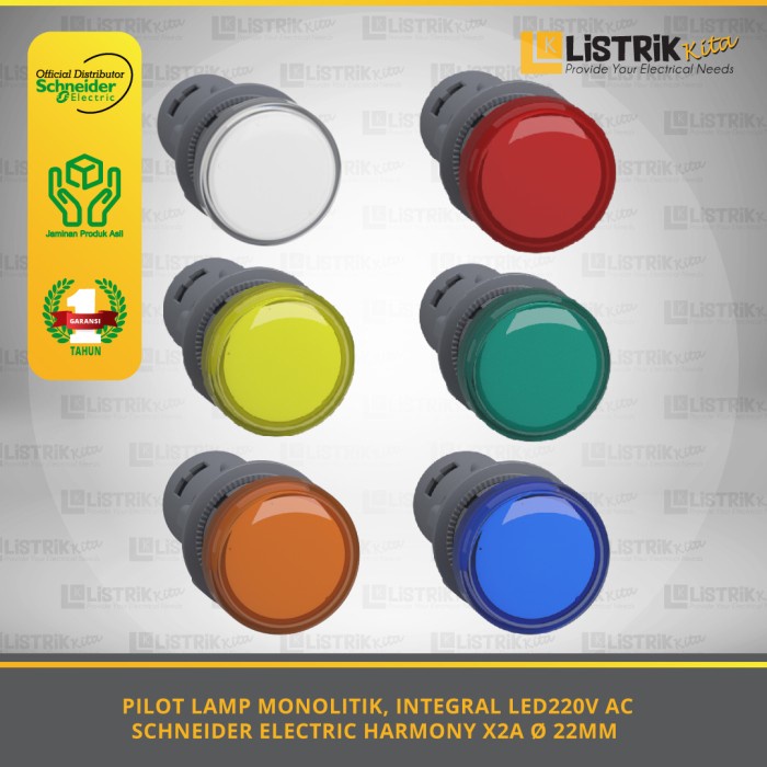 Jual Schneider Pilot Lamp Xa2 Schneider Electric Monolitik Integral Led ...