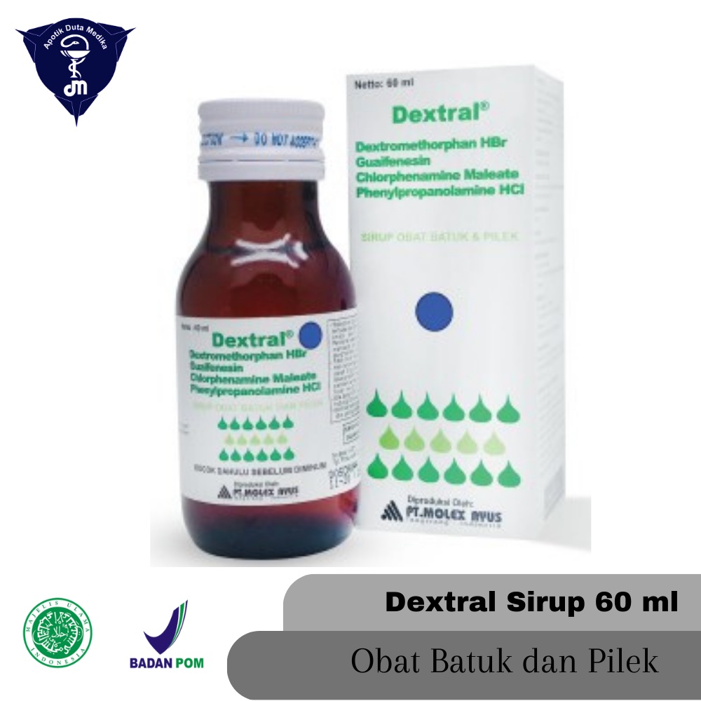 Jual DEXTRAL SIRUP 60 ML DEMAM PILEK DEWASA DEMAM DEWASA PILEK DEWASA ...