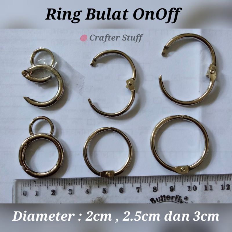 Jual Ring Bulat Buka Tutup/RB OnOff (dijual per pasang) | Shopee Indonesia