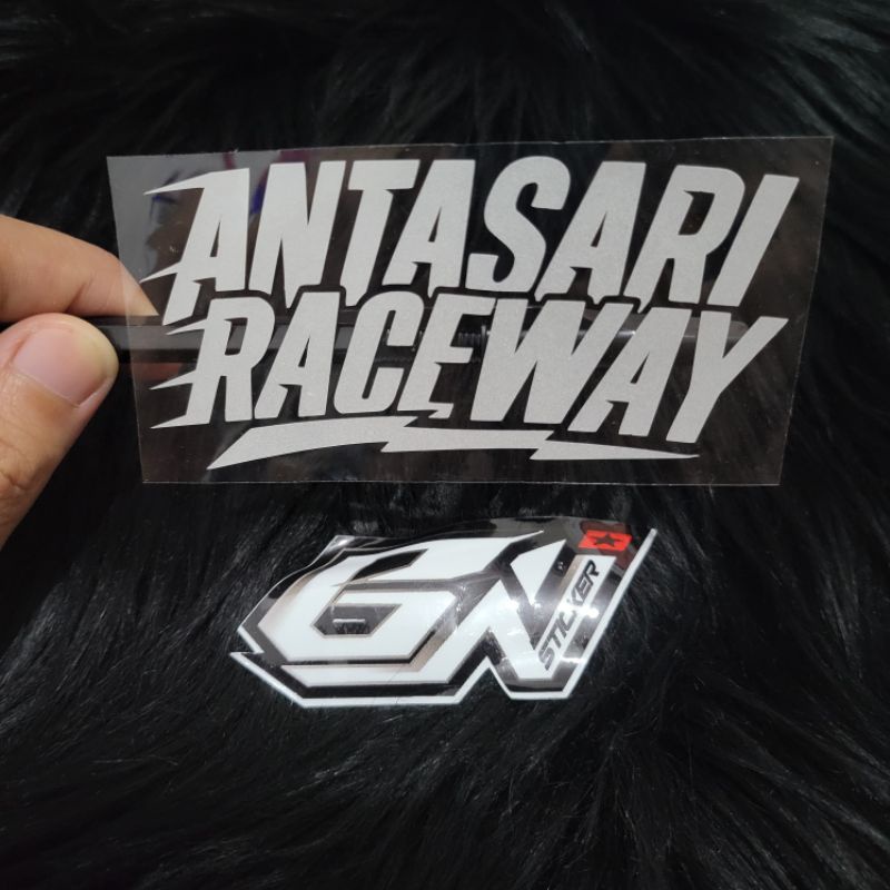 Jual sticker kata2 viral Antasari raceway putih | Shopee Indonesia