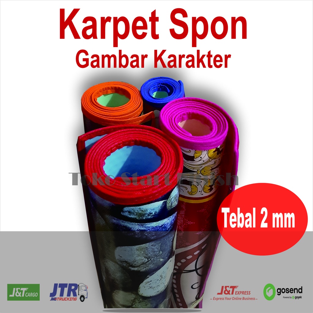 Jual KARPET SPON KARAKTER TEBAL 2mm 120x180cm / KARPET EVA SPONS ...