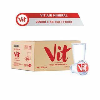 Jual VIT GELAS 200 ML ISI 48 PCS | Shopee Indonesia