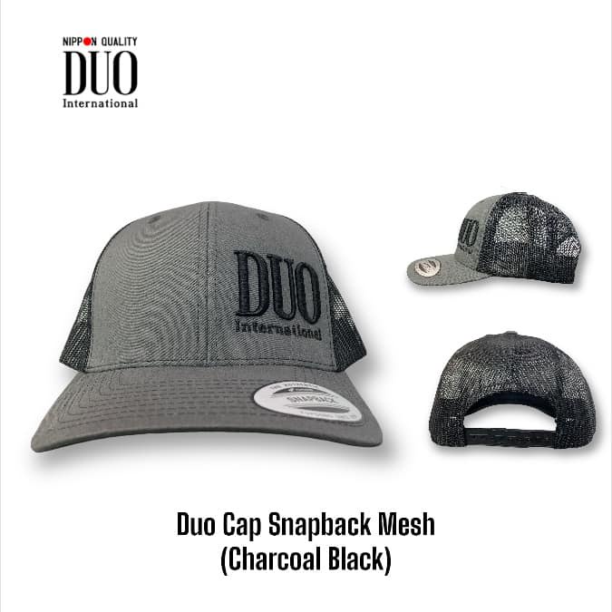 Jual Duo Cap Snapback Cap Mesh Charcoal Black (6106) | Shopee Indonesia