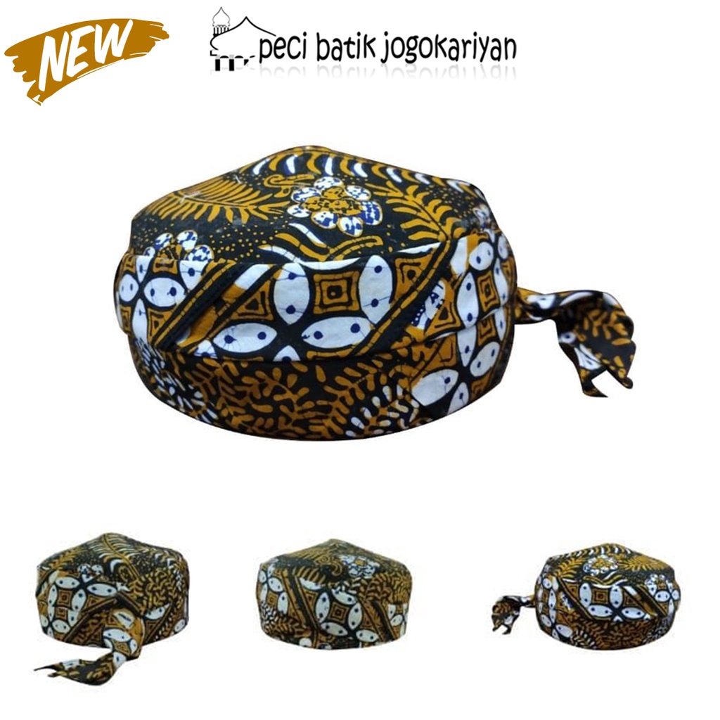 Jual New Peci Batik Jogokariyan Motif Parijoto Salak Sogan Kopiyah ...