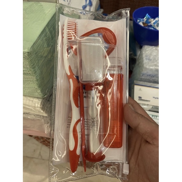 Jual sikat gigi ortho behel set / Dental orthodontic kit dr smith ...
