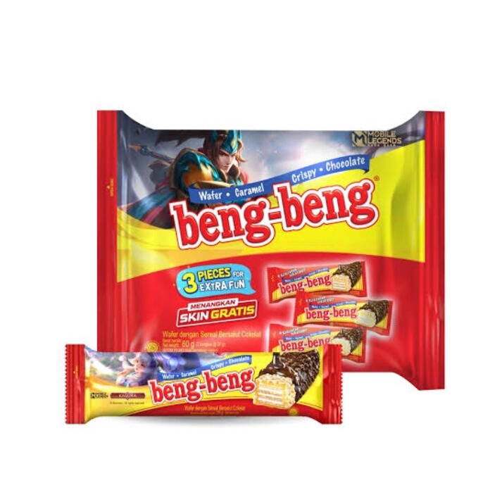 Jual BENG - BENG WAFER CHOCO 3X20GR /PCK | Shopee Indonesia