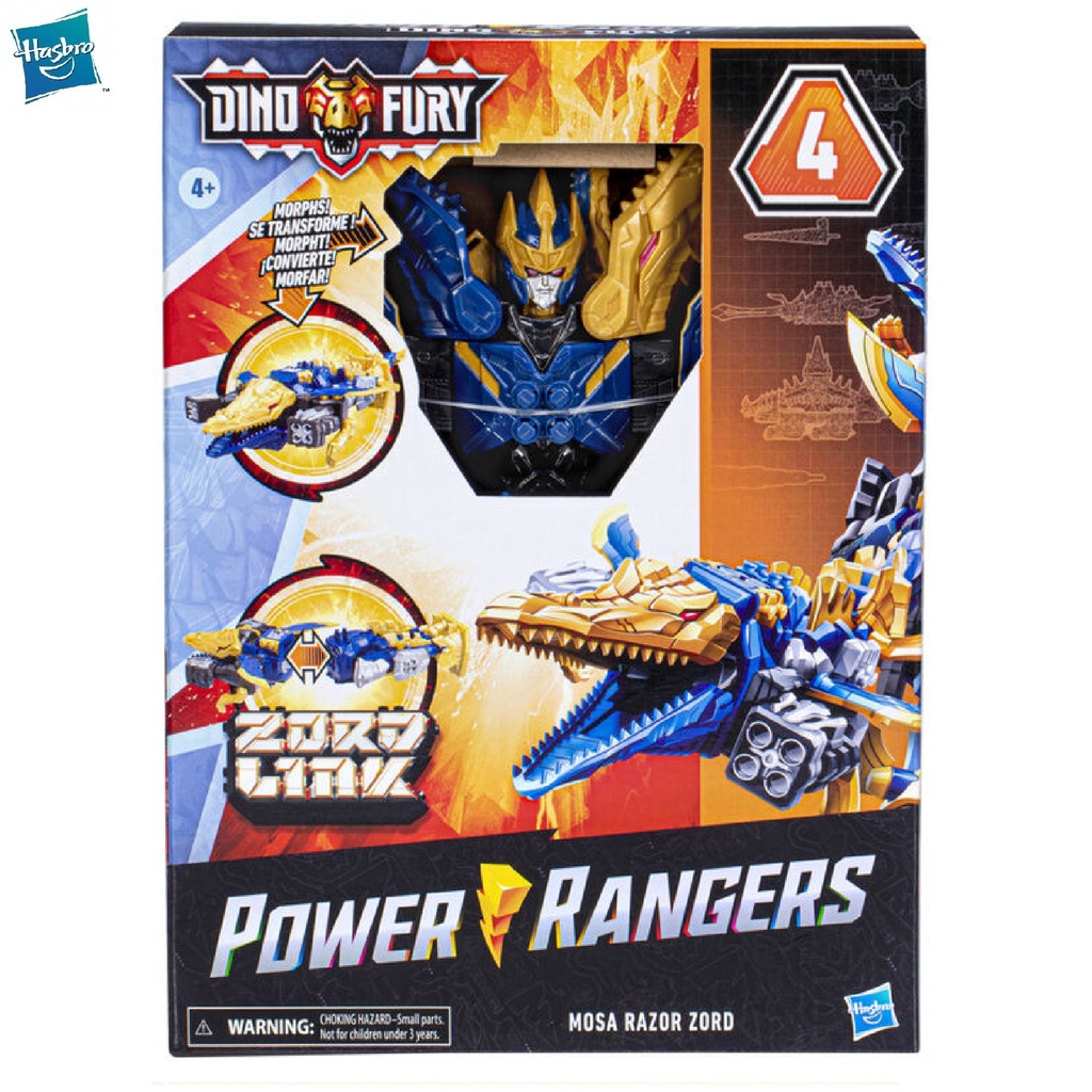 Jual POWER RANGERS 2022 Dino Fury Mosa Razor Zord Morphing Dino Robot ...