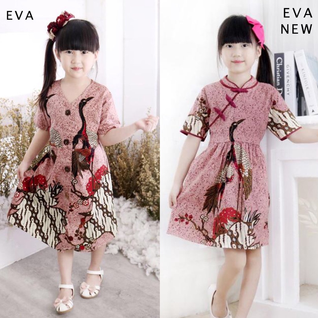 Jual Dress Batik Anak Perempuan / Dress Anak / Batik Anak / Batik ...