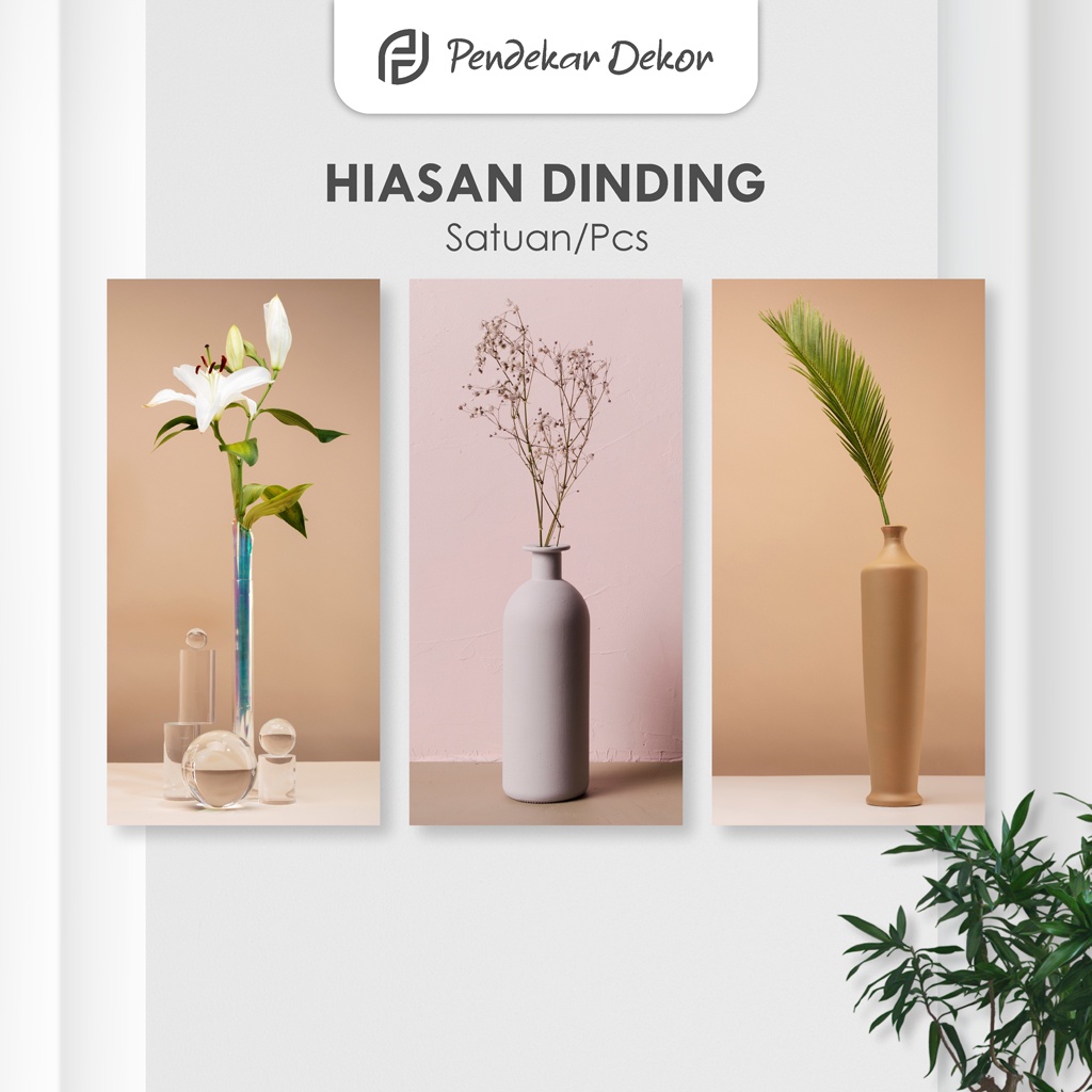 Jual Dekorasi Dinding Vas Bunga Cantik Ruang Tamu Unik | Shopee Indonesia