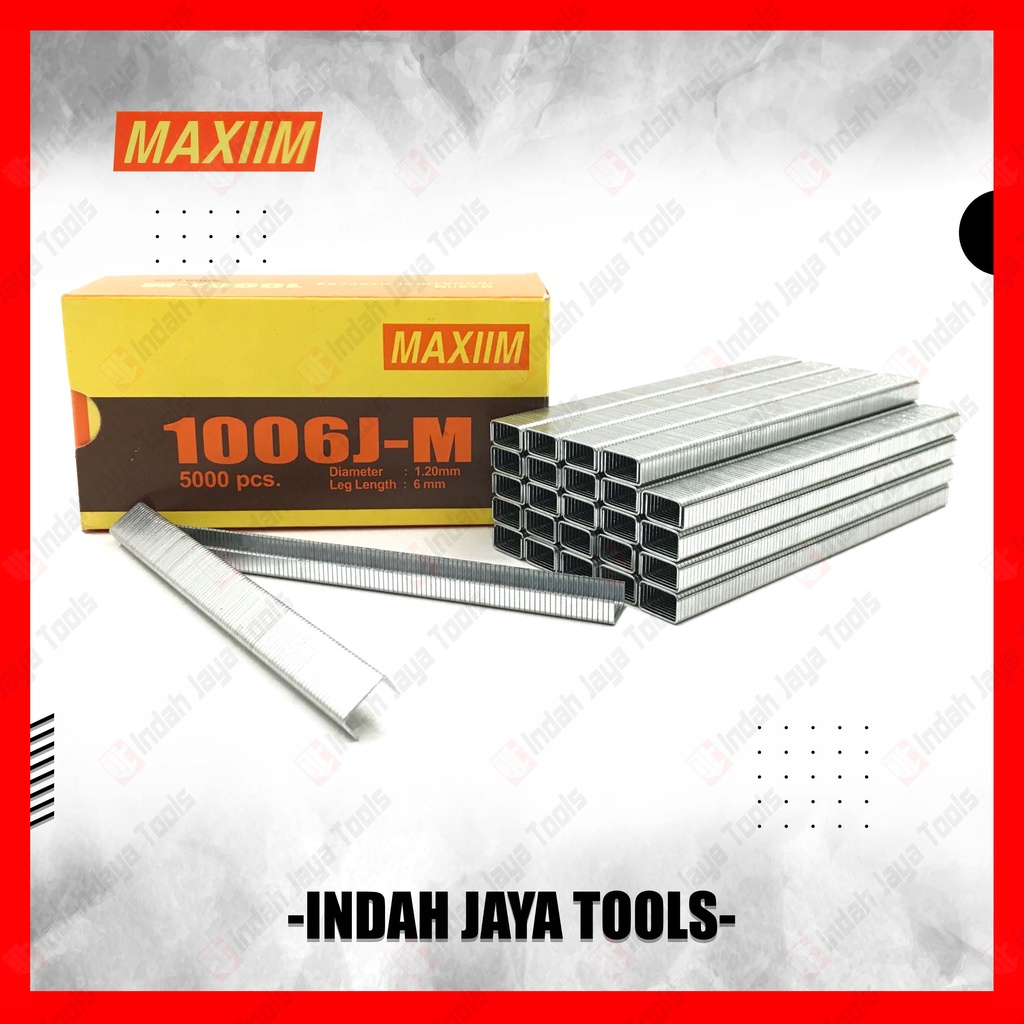 Jual MAXIIM 1006 J Isi Stapler 6 mm - Staples Paku Tembak Model U 1006J ...