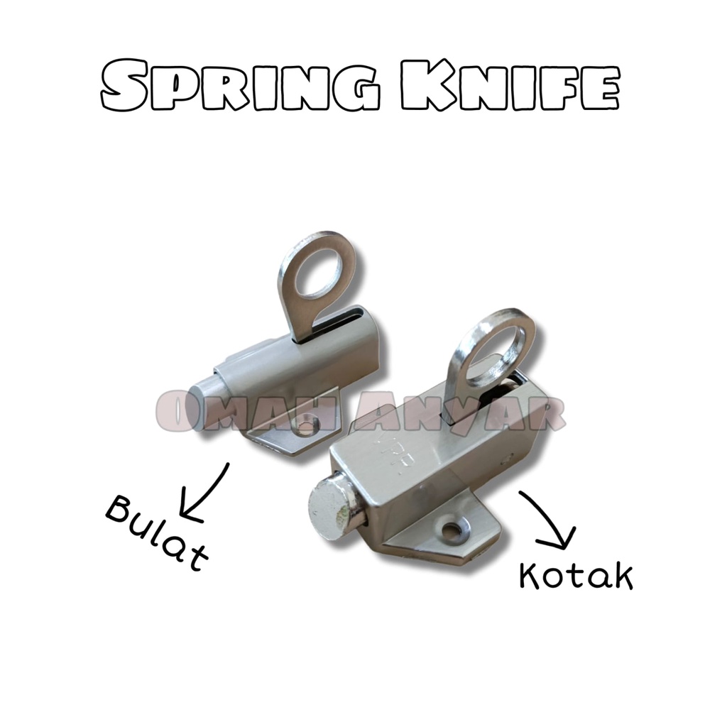 Jual Spring Knife Grendel Kodok Pintu Jendela VPR | Shopee Indonesia