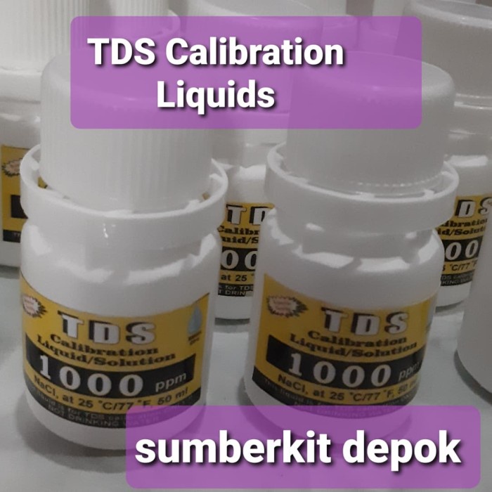 Jual [Ready] Cairan Kalibrasi Tds Calibration Solution Larutan Kalibrasi Tds | Shopee Indonesia