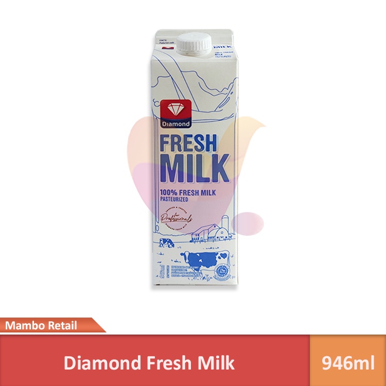 Jual Susu Diamond Fresh Milk 946ml Pasteurized | Shopee Indonesia