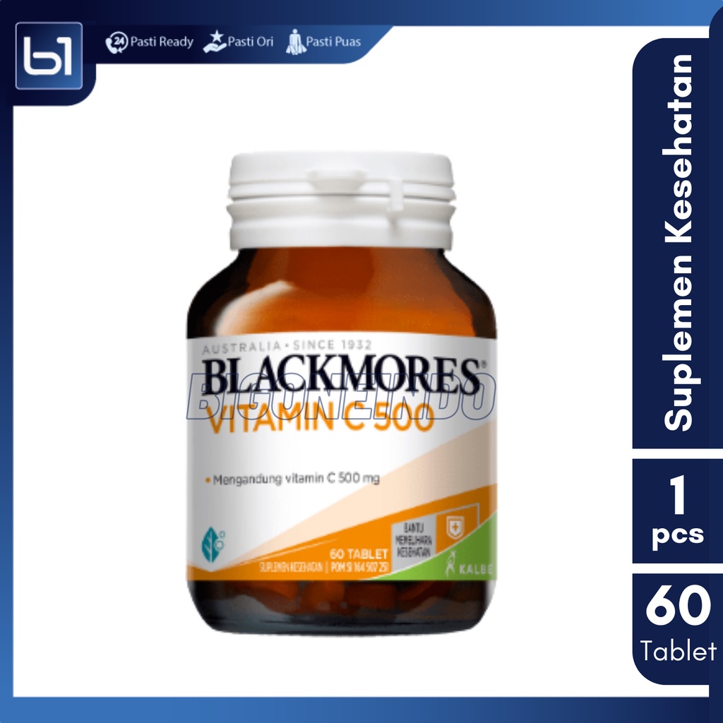 Jual Blackmores Vitamin C 500mg isi 60 Tablet, Suplemen Daya Tahan Tubuh, Vitamin C 500 Mg ...