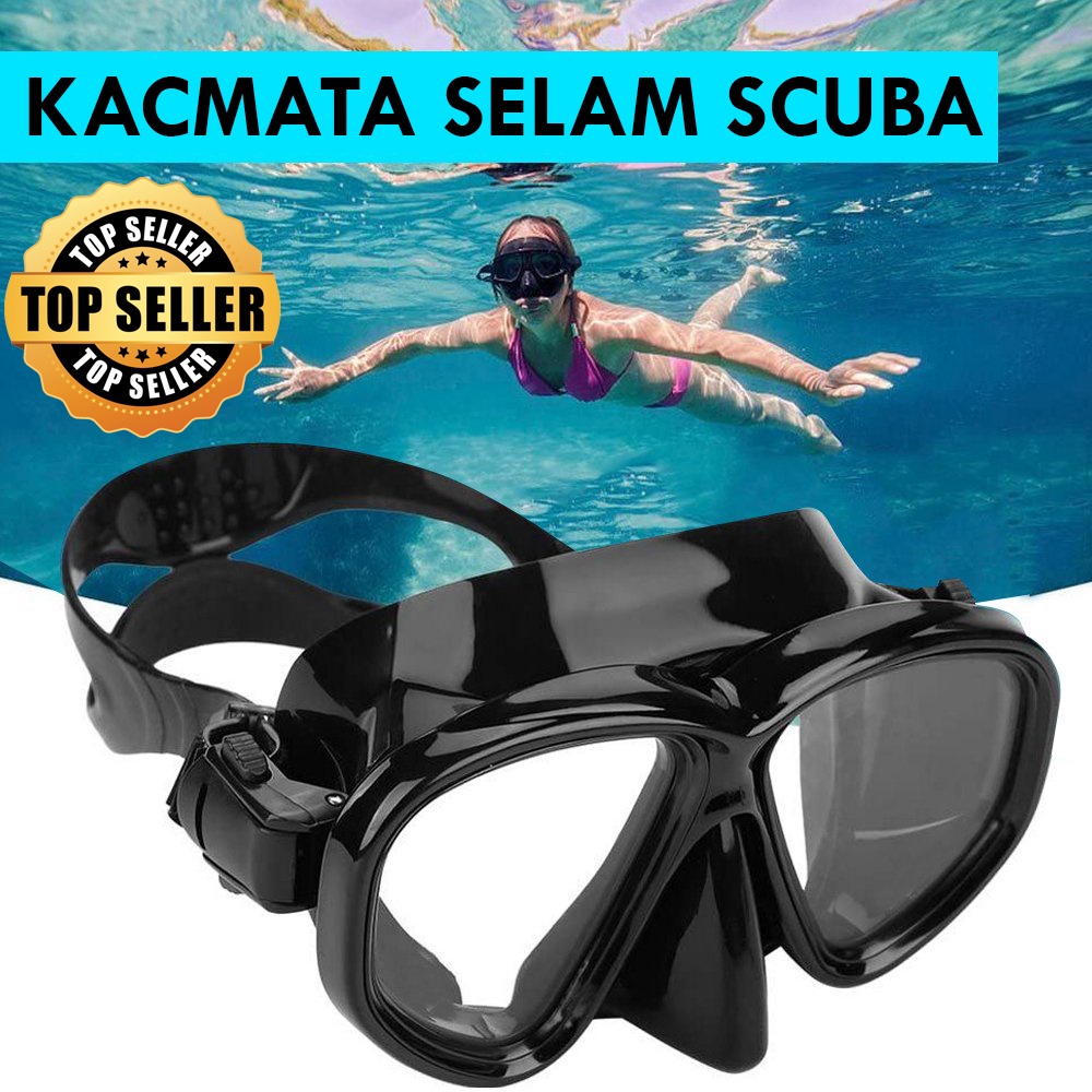 Jual Kacamata Selam Scuba Diving Snorkeling Anti Kabut Tempered Glass ...