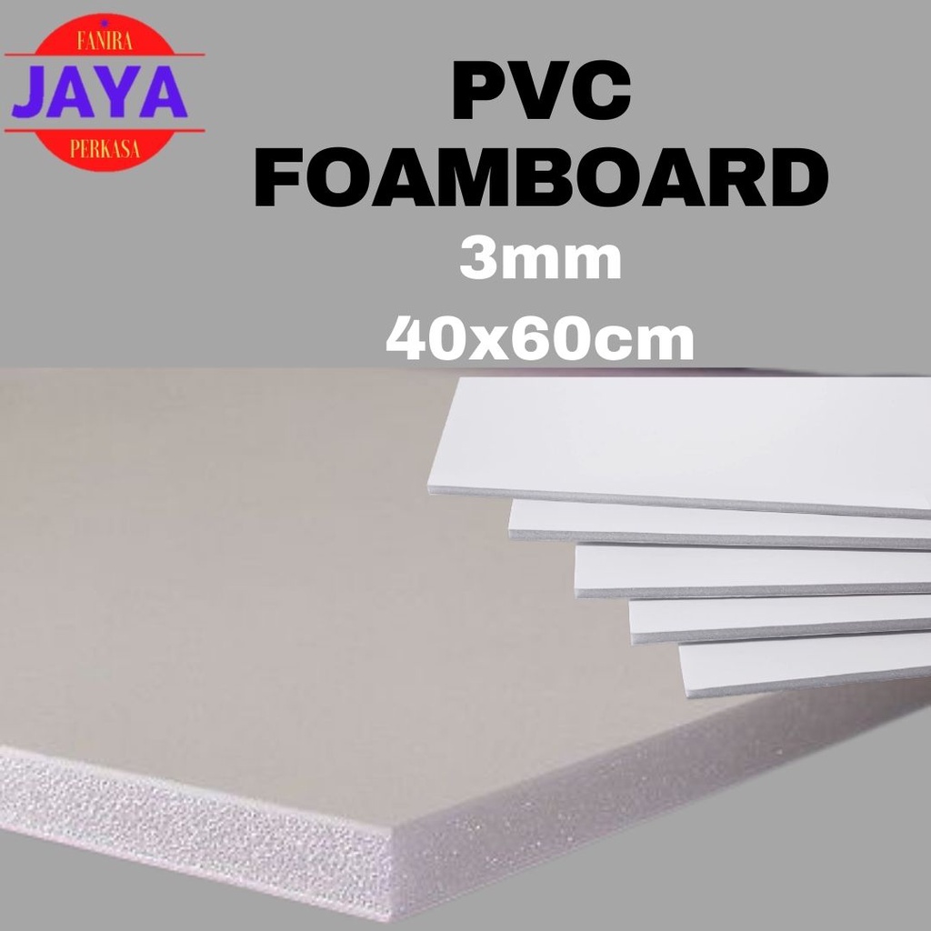 Jual PVC Foamboard 3mm ukuran 40cm X 60cm PVC Foamboard PVC Foam Sheet ...
