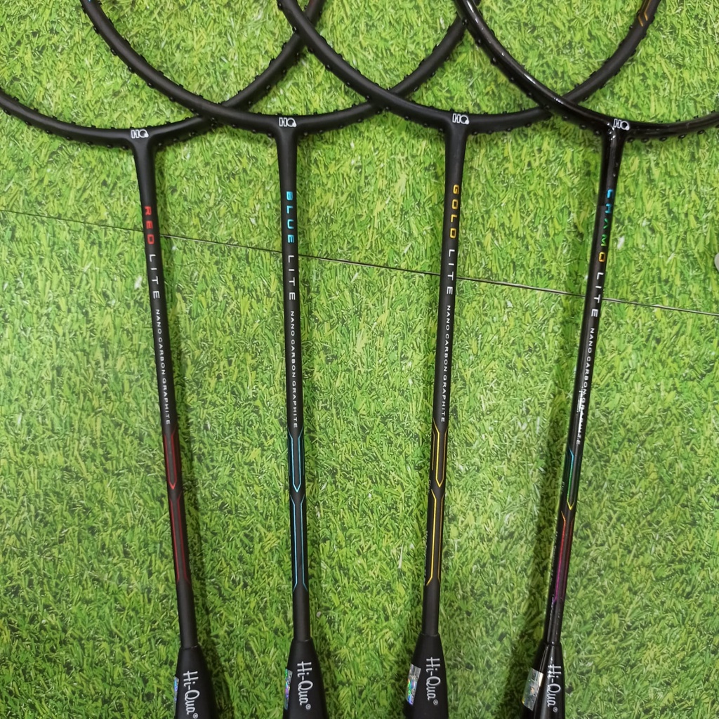 Jual Raket Badminton HIQUA LITE 32lbs RED BLUE GOLD CHAMO LITE Original ...