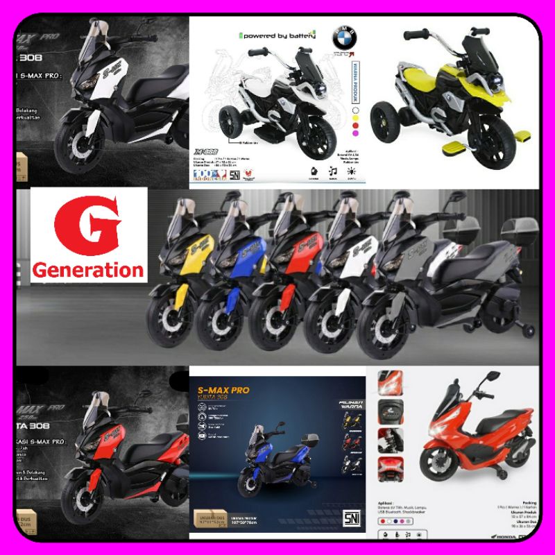 Jual Motor Aki Anak Mainan Sepeda Motor Aki - Motor Aki anak gowes PMB ...