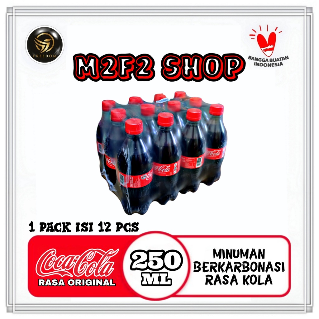Jual Coca Cola MInuman Bersoda Botol Plastik Pet - 250 ml (Kemasan Pack ...
