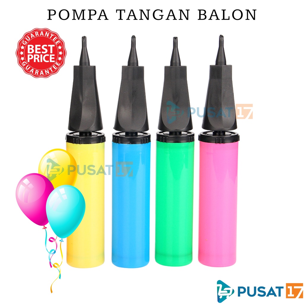 Jual PUSAT17 POMPA BALON TANGAN MANUAL / ALAT POMPA ANGIN BALON BOLA ...