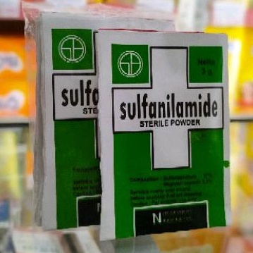 Jual 1 SACHET SULFANILAMIDE ORIGINAL 3 GRAM SACHET / OBAT KORENG LUKA ...