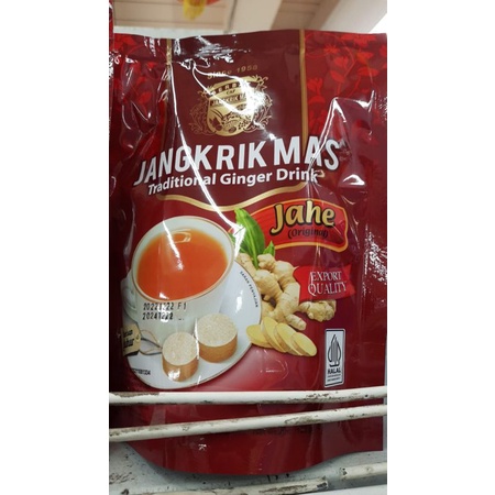 Jual minuman jahe ginger drink Serbat cap Jangkrik Mas 120 g gr gram ...