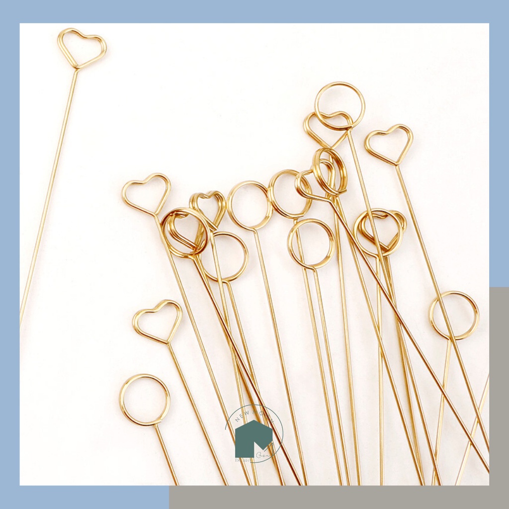 Jual Stik Besi bentuk hati Kartu Bunga Korean Stick Card Heart Gagang ...