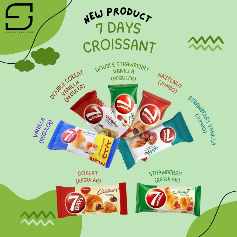 Jual 7 Days Croissant Arab Saudi | PO Arab Saudi | New Varian Rasa ...