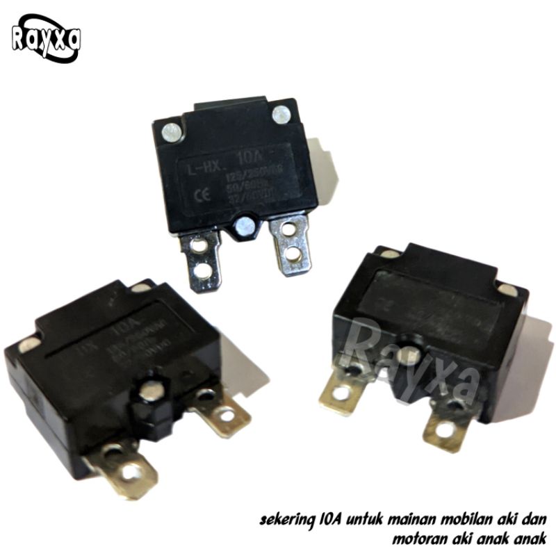 Jual sekering 10A untuk mainan mobil aki anak dan motor aki anak ...