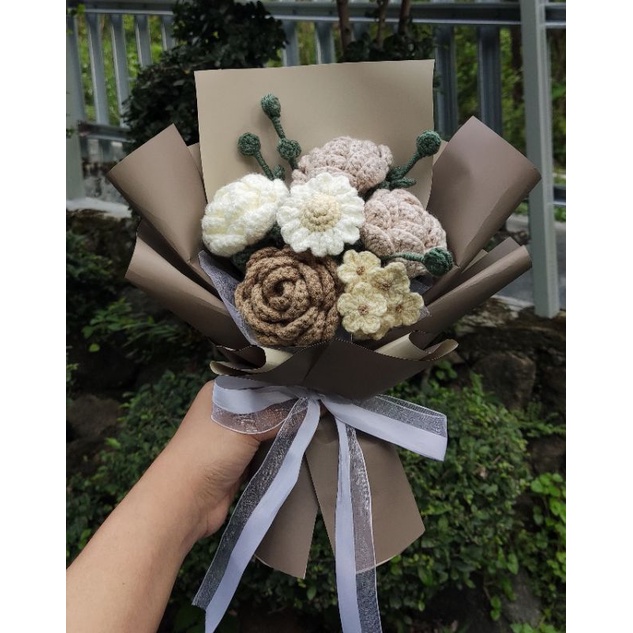 Jual Buket Bunga Rajut | Wisuda | Kado Birthday | Shopee Indonesia