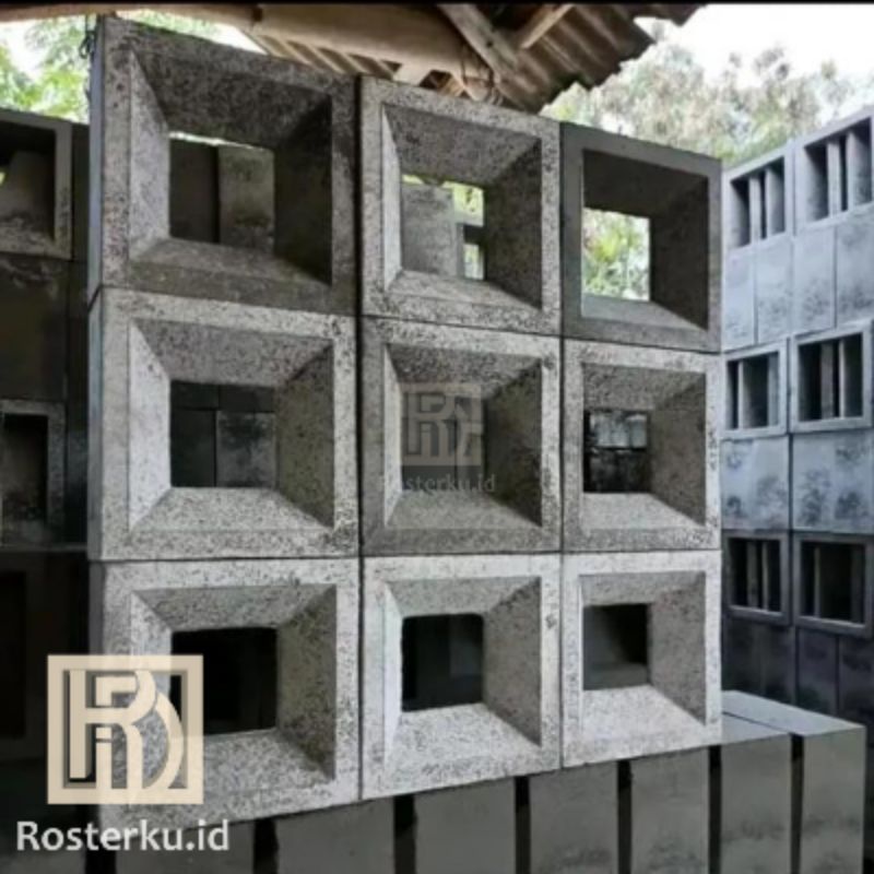 Jual Roster beton minimalis kotak/loster abu beton | Shopee Indonesia