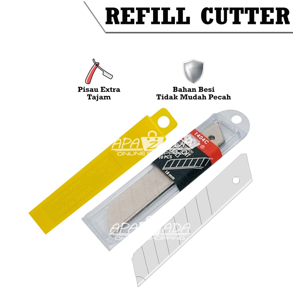 Jual Apazada - Refill Cutter Besar L-150 Cutter Refill Per Tube Isi 5 ...
